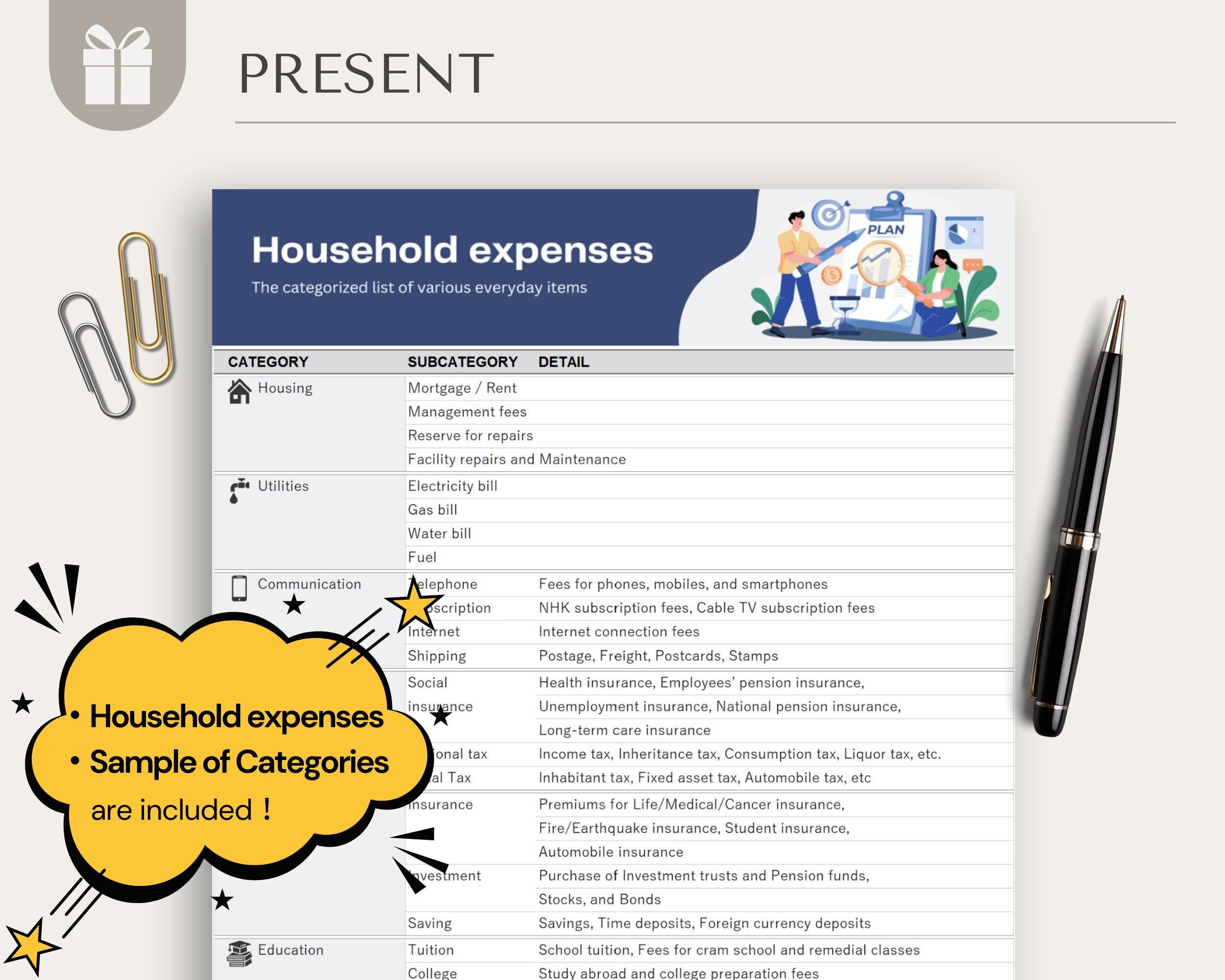KAKEIBO PRO – Excel Home Budgeting Tool - Etsy