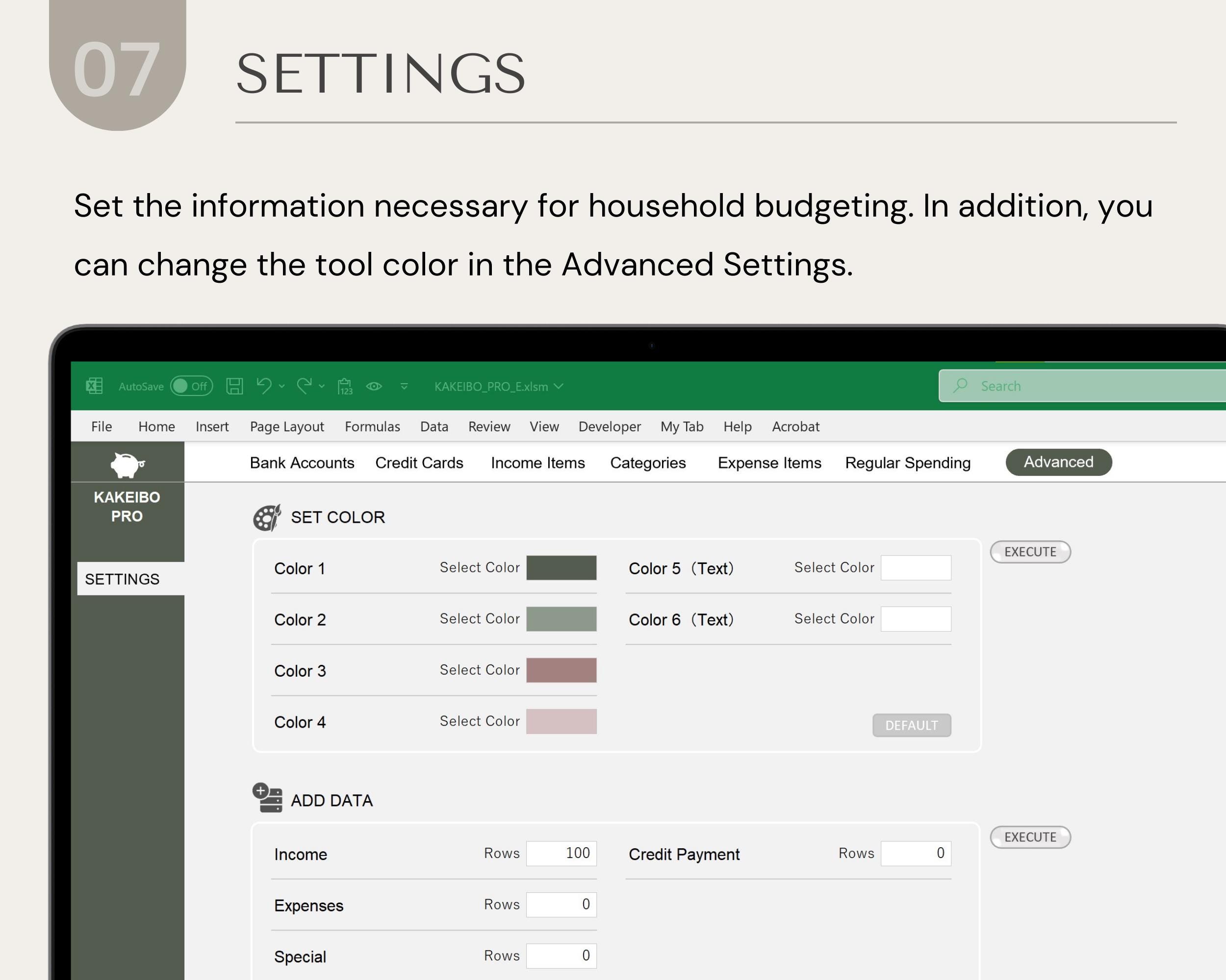KAKEIBO PRO – Excel Home Budgeting Tool - Etsy