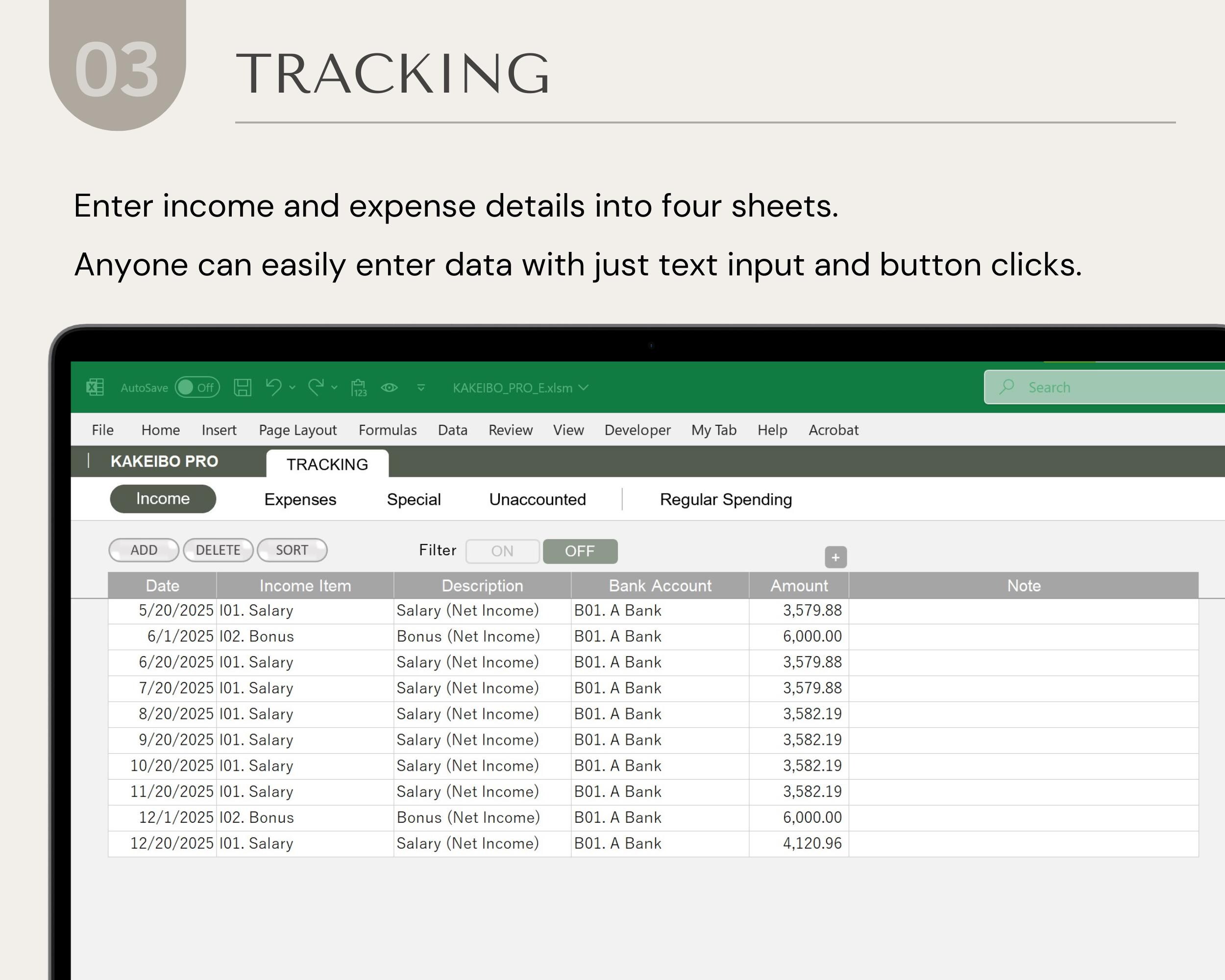 KAKEIBO PRO – Excel Home Budgeting Tool - Etsy