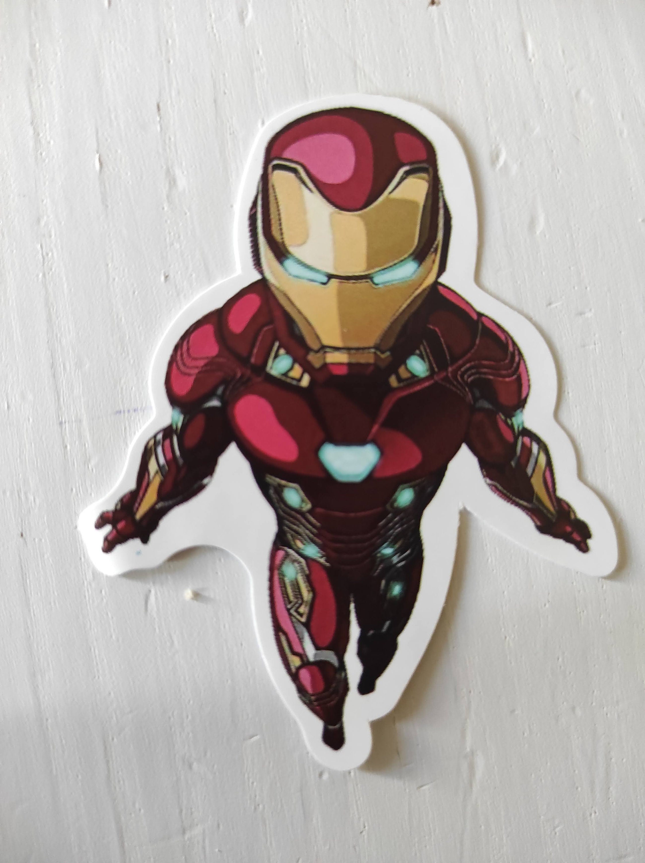 Cartoonish Iron Man Stickers - Etsy