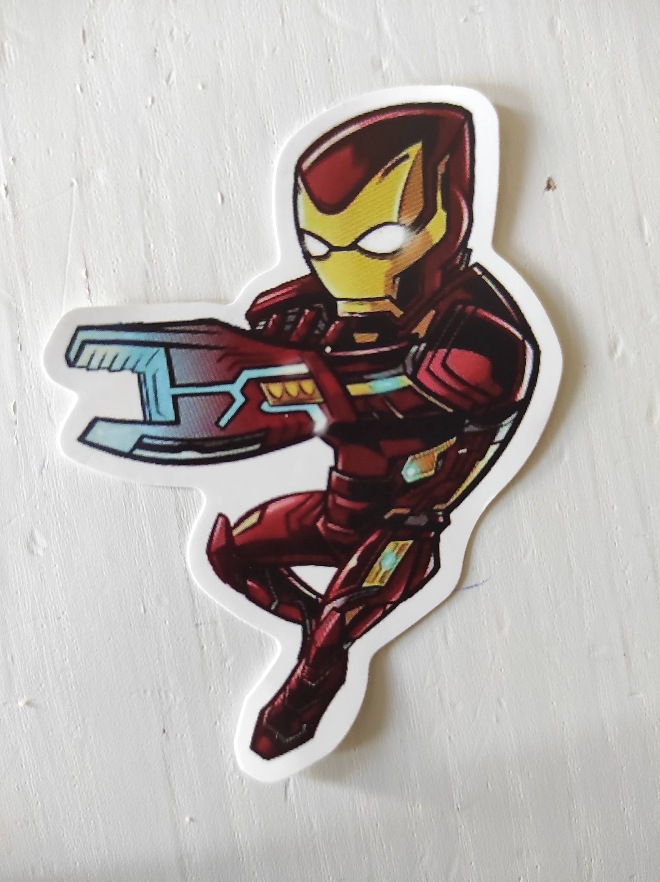Cartoonish Iron Man Stickers - Etsy