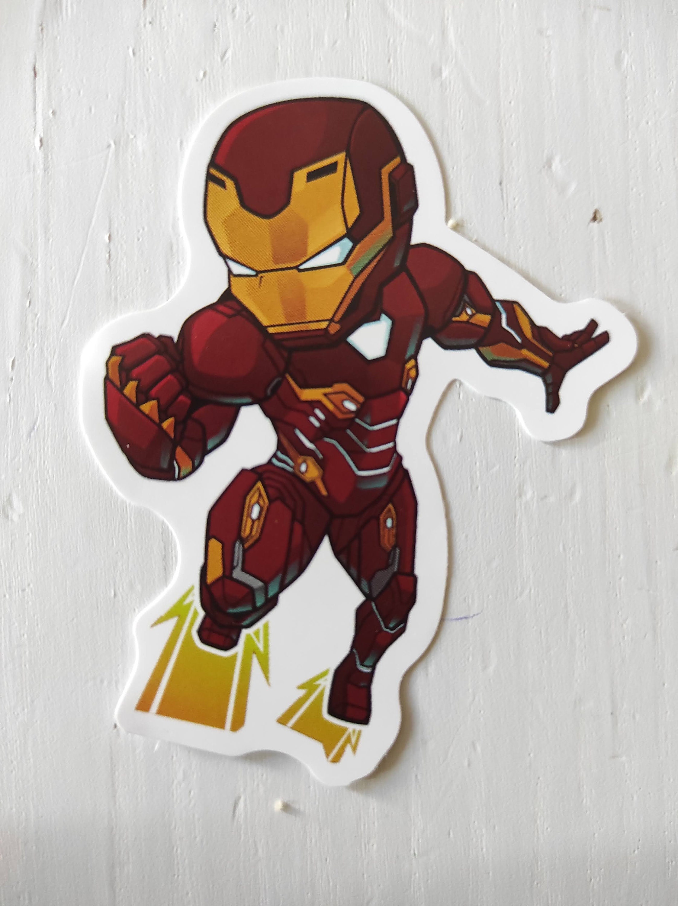 Cartoonish Iron Man Stickers - Etsy