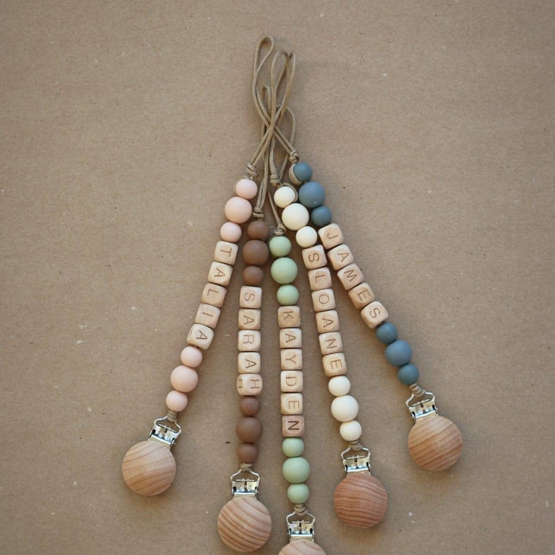 Wood Pacifier Clip - Etsy