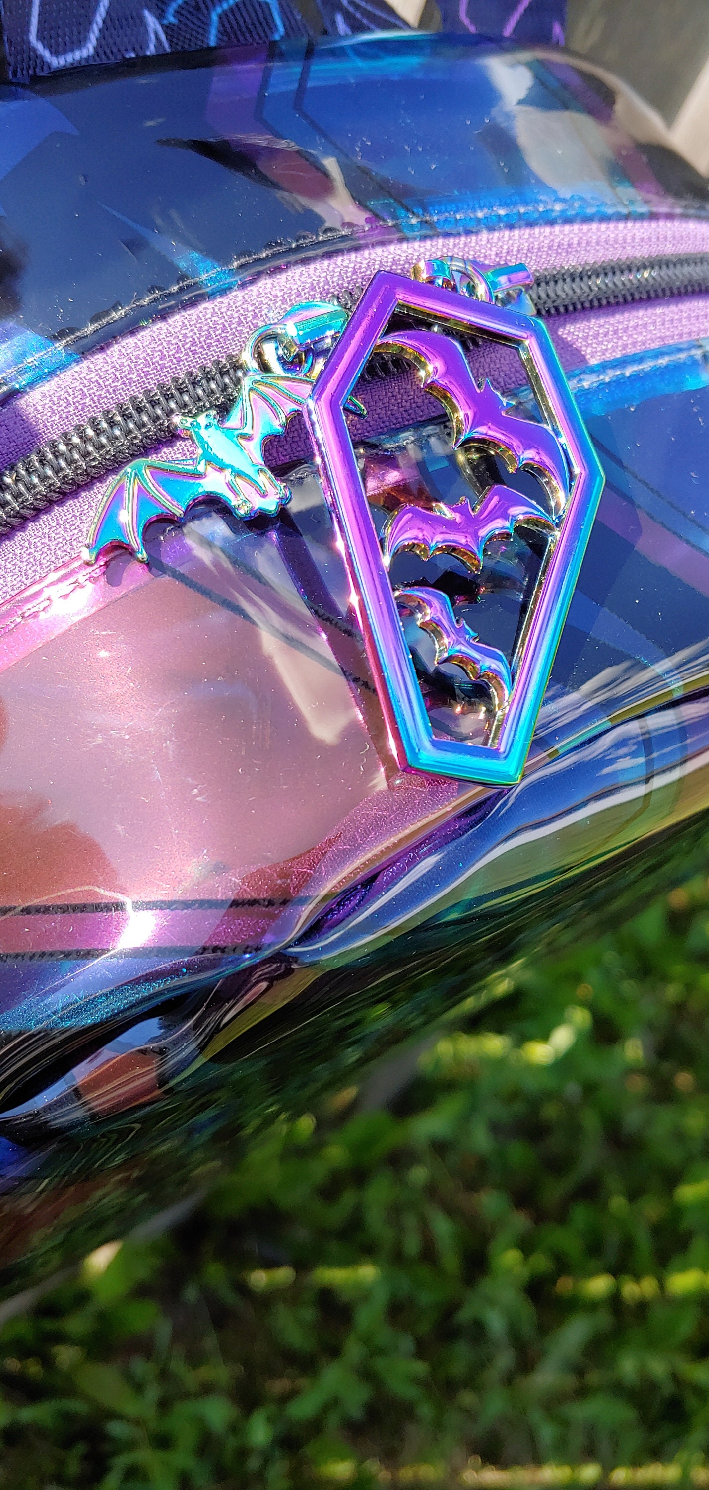 Backpack, Coffin Backpack, Wiccan Backpack, Backpack Purse, Bat ...