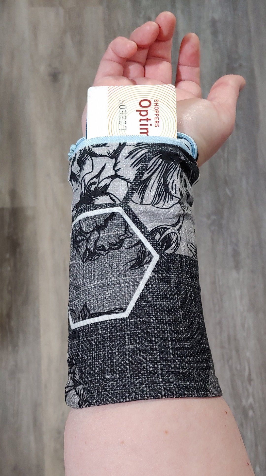 Wrist Wallet, Hex Floral Wrist Wallet, Wallet, Floral Wrist Wallet ...