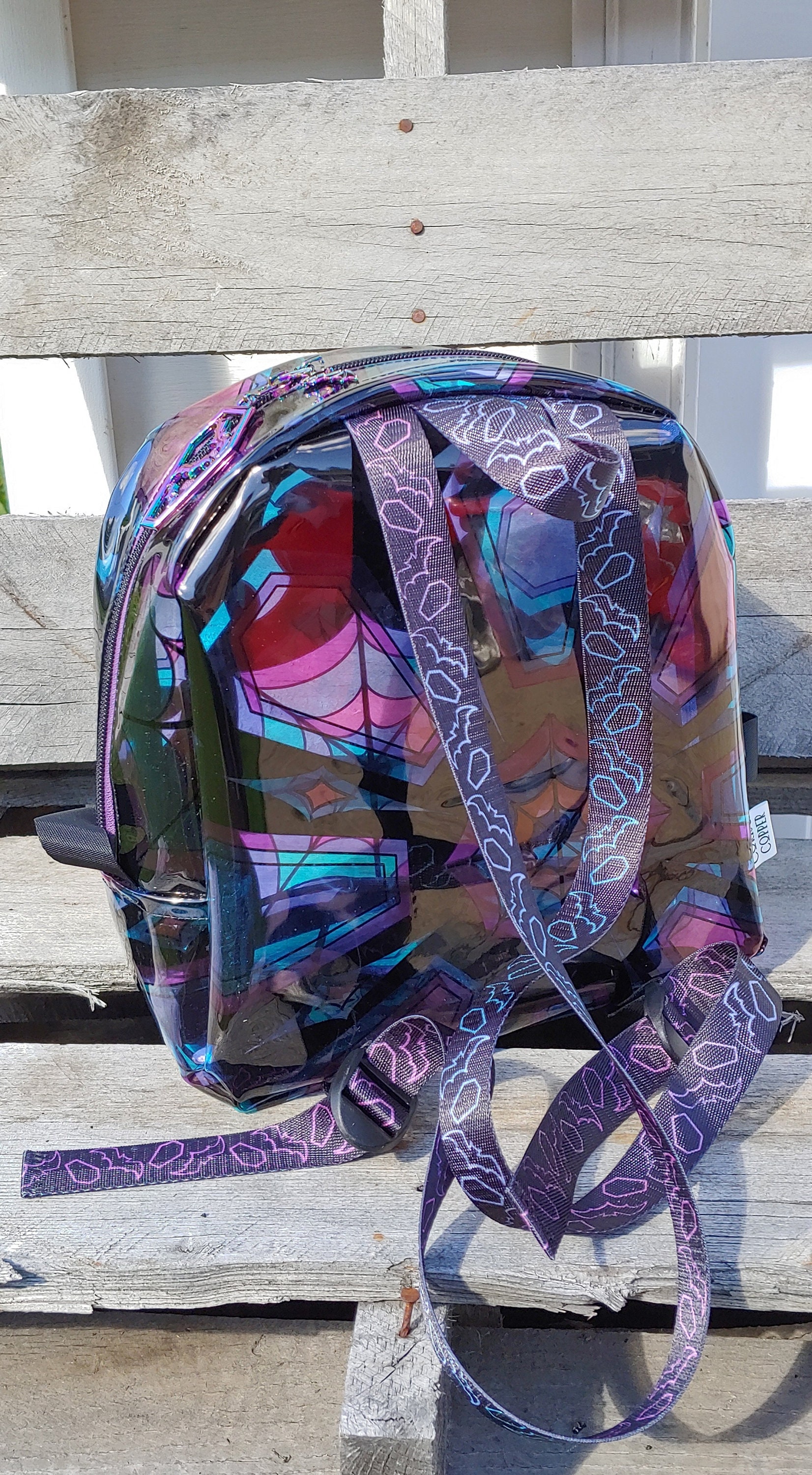 Backpack, Coffin Backpack, Wiccan Backpack, Backpack Purse, Bat ...