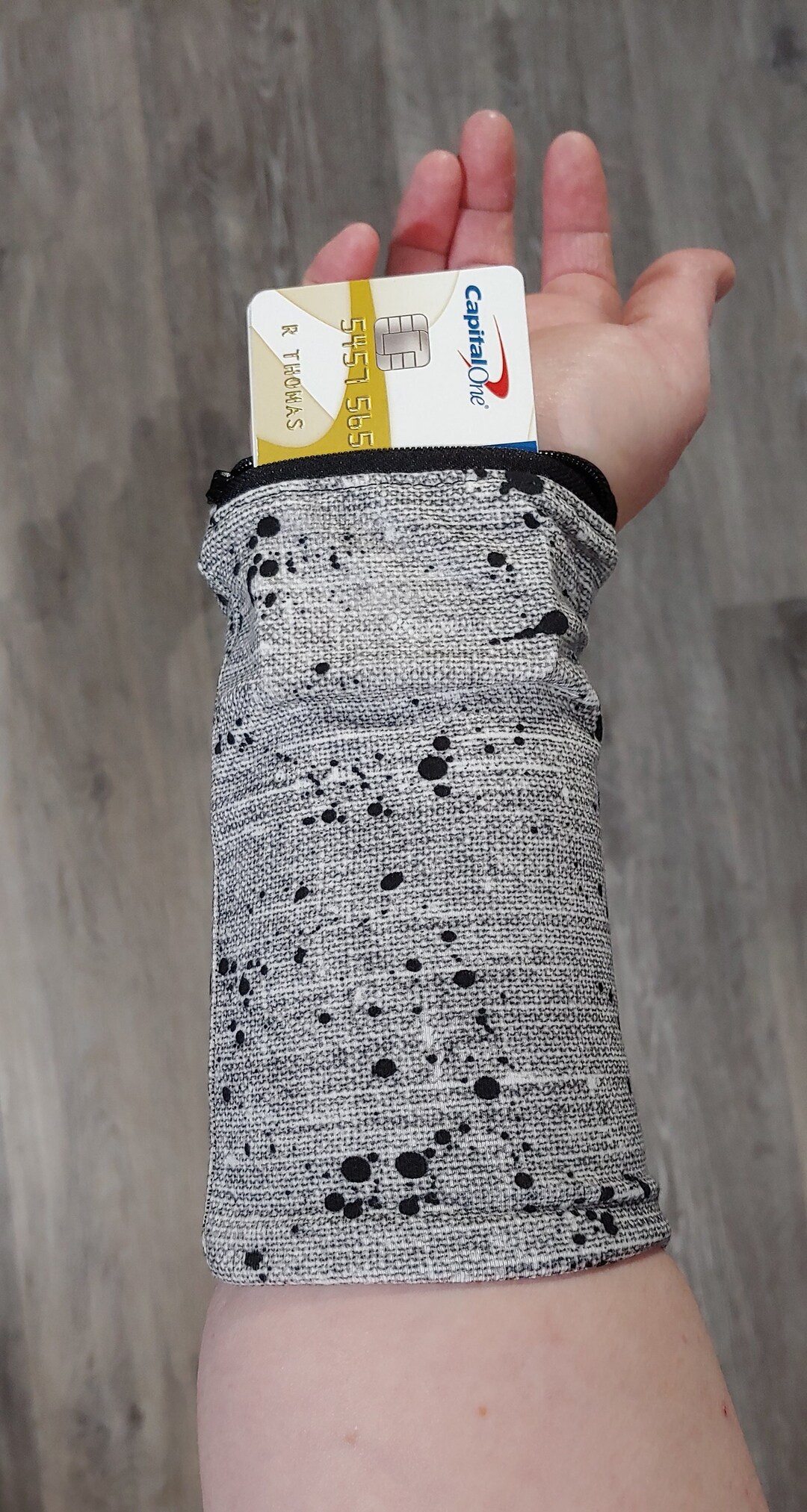 Wrist Wallet, Splatter Wrist Wallet, Gift for Them, Wrist Wallet ...