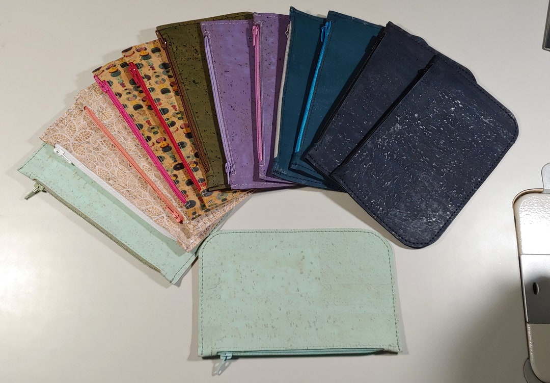 Zipper Case Cork Zipper Bag Vegan Cork Pouch Pencil Case - Etsy