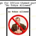 NO TOBYS ALLOWED Office Party Sign | Dunder Mifflin Party Sign | Office ...