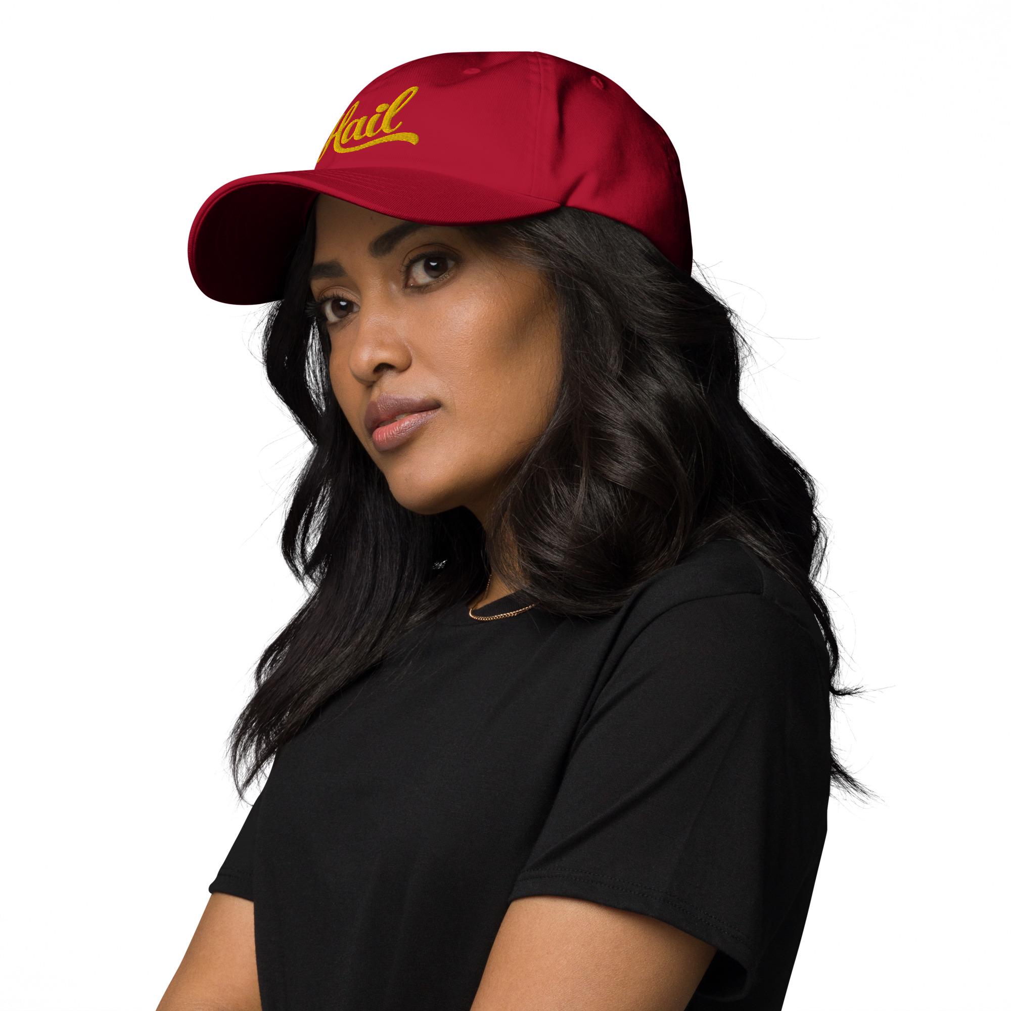 HAIL Washington Football Hat, Burgundy/gold Embroidered, Take Command ...