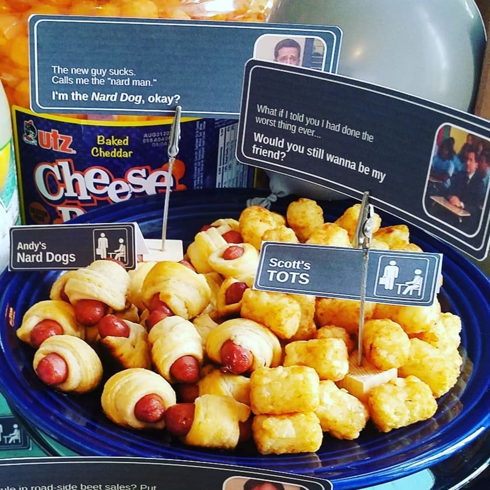 The Office Party Food Labels Office Party Table Tents Food Office Party ...