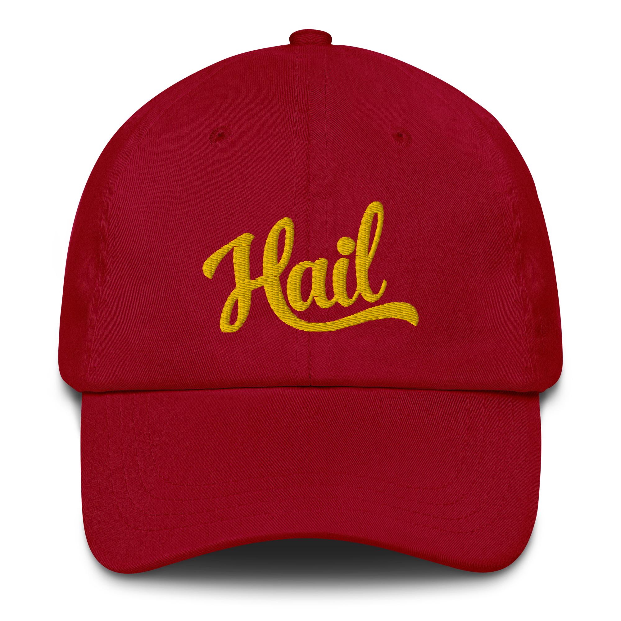 HAIL Washington Football Hat, Burgundy/gold Embroidered, Take Command ...