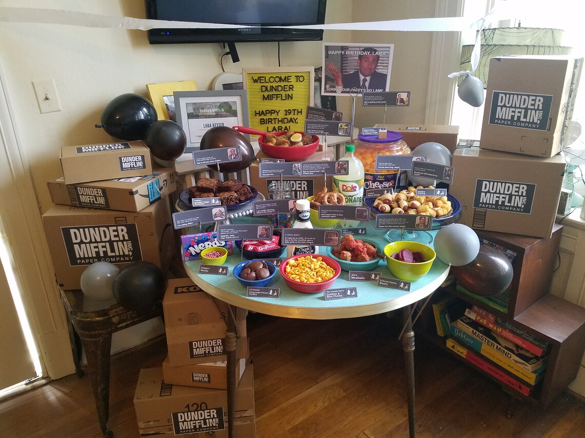 NO TOBYS ALLOWED Office Party Sign | Dunder Mifflin Party Sign | Office ...