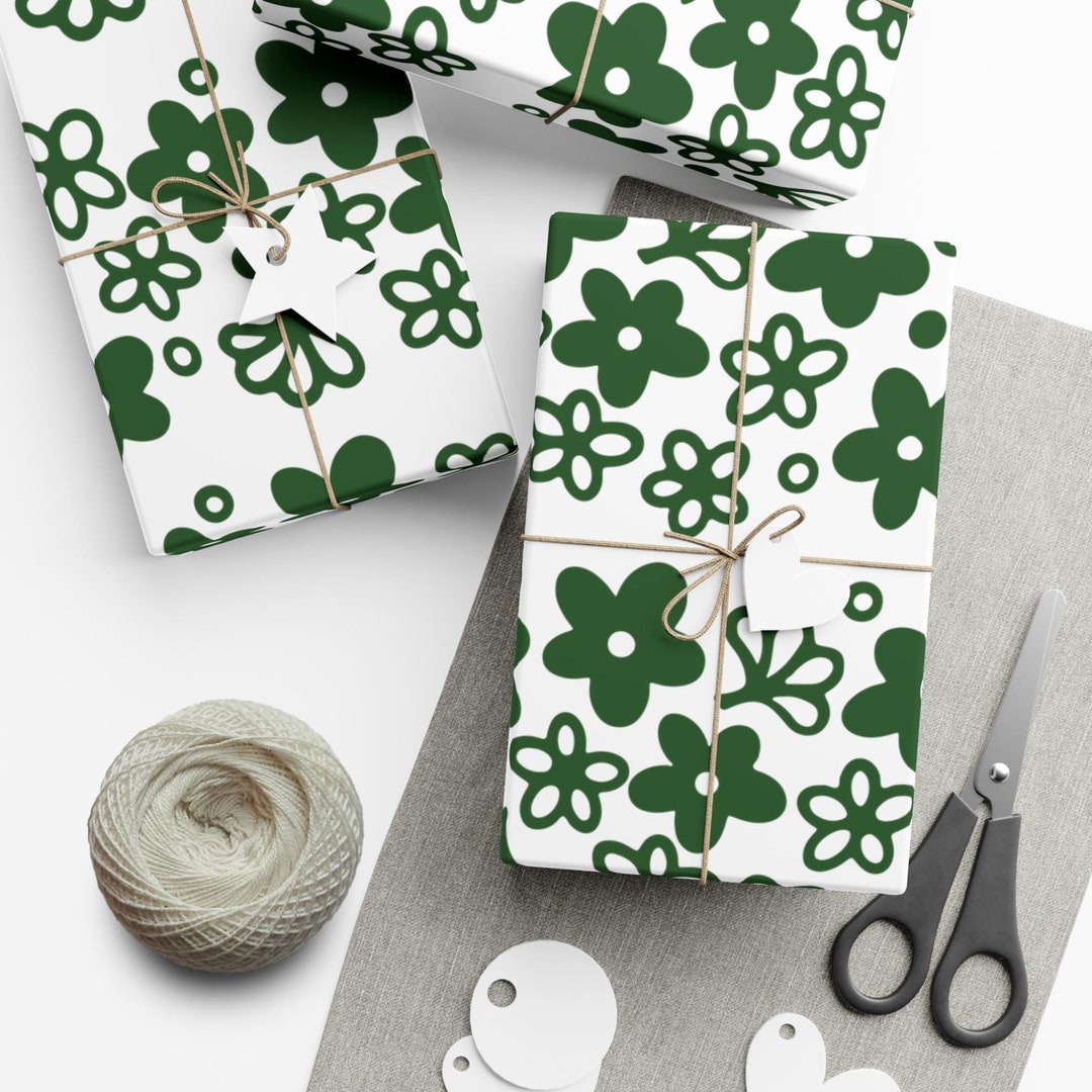 Pyrex Spring Blossom/crazy Daisy Wrapping Paper, Christmas Gift Wrap ...