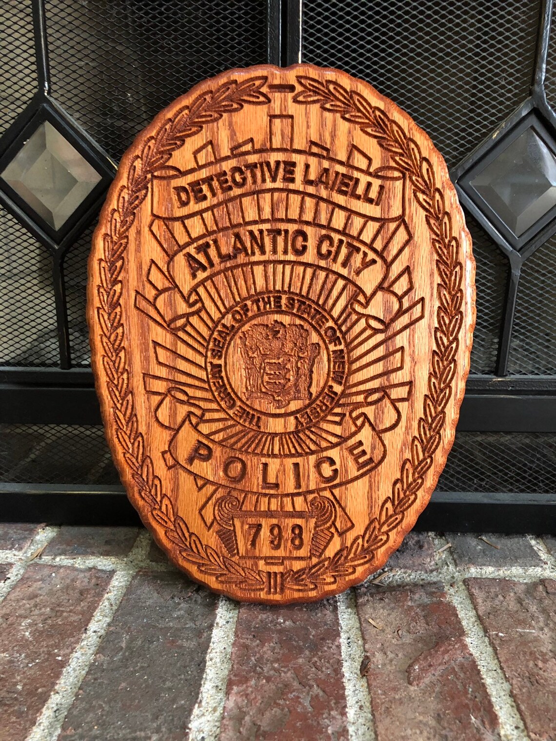 Custom Wooden Law Enforcement Badge | Etsy