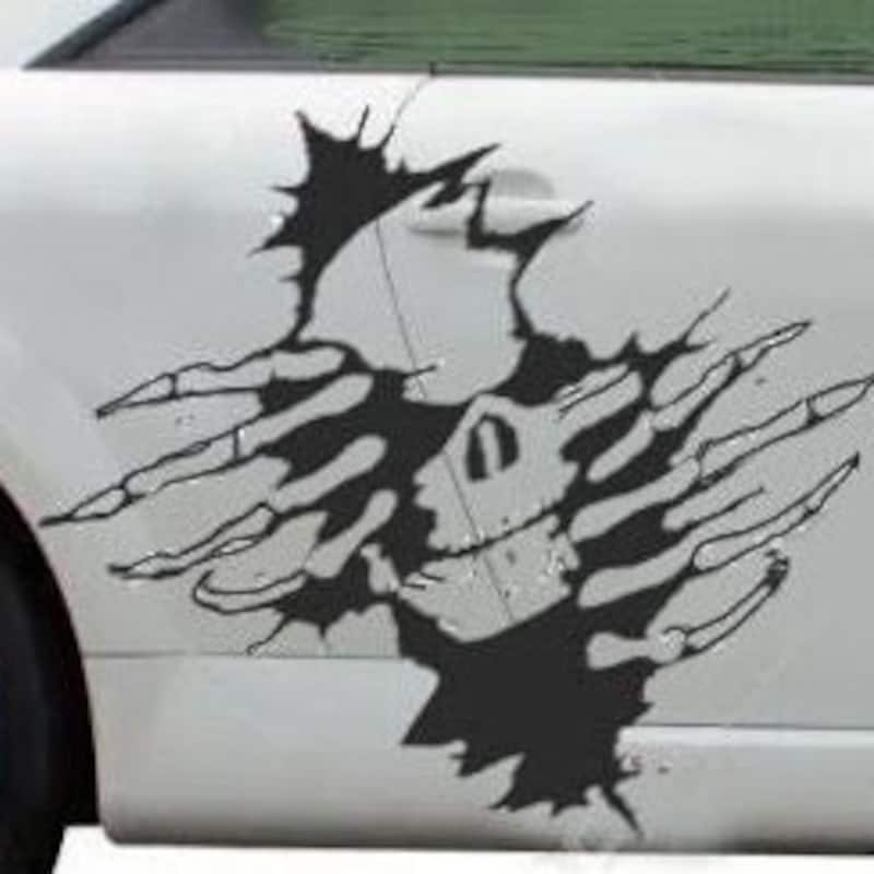 Skull Car Side Decal - Etsy