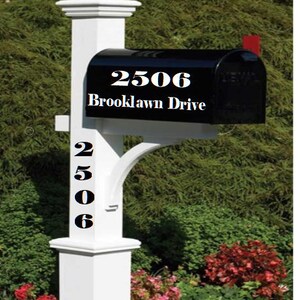 Mailbox Address Lettering, Set of 2, FREE BONUS Accents/flourishes and ...