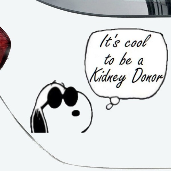 Kidney Donor Decal - Etsy