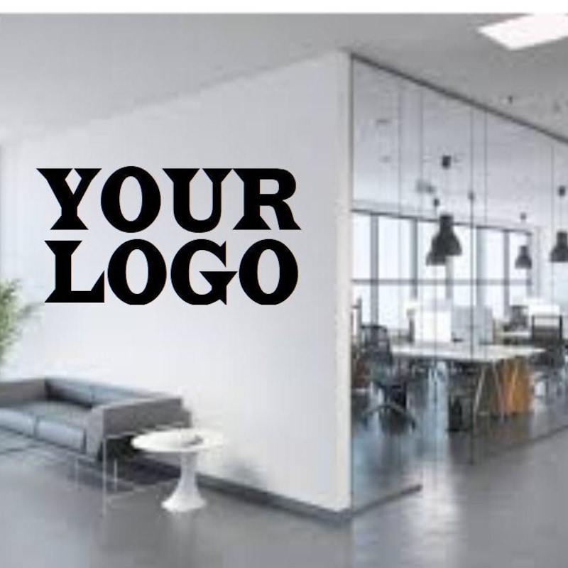 Custom Logo Wall Decals - Etsy