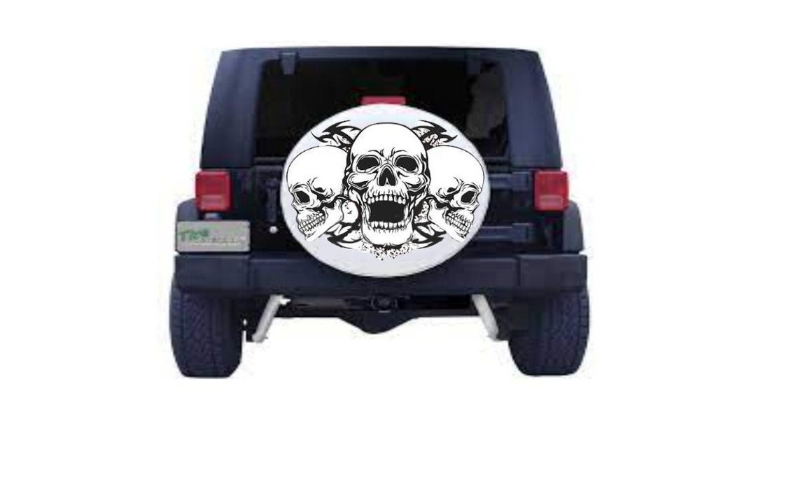Skull Auto Accent Decal Skulls Car Vinyl Triple Skulls Car - Etsy