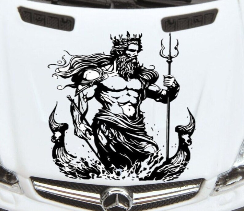 Poseidon Decal, Poseidon Sticker - Etsy