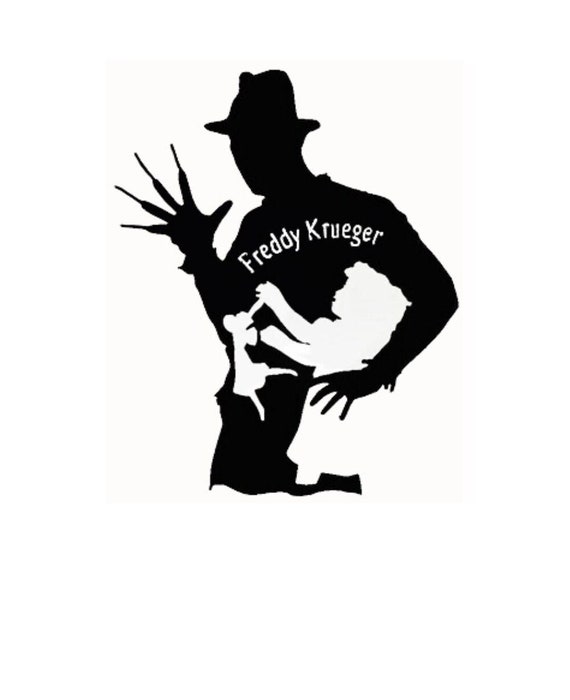 Freddy Krueger Dekal Spitfire Wheels Skateboard Sticker Freddy
