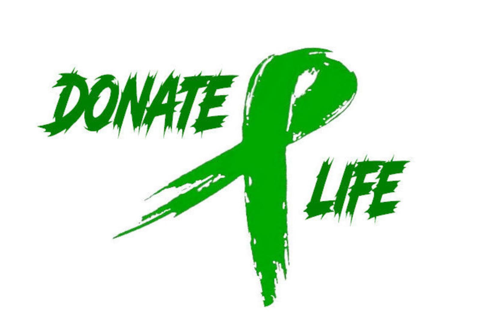 Donate Life Vinyl Decal, Transplant Awareness - Etsy