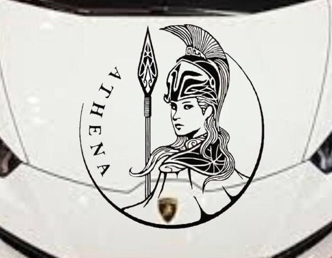Athena Decal, Athena Sticker, Gladiator , Athena Goddess of Wisdom ...