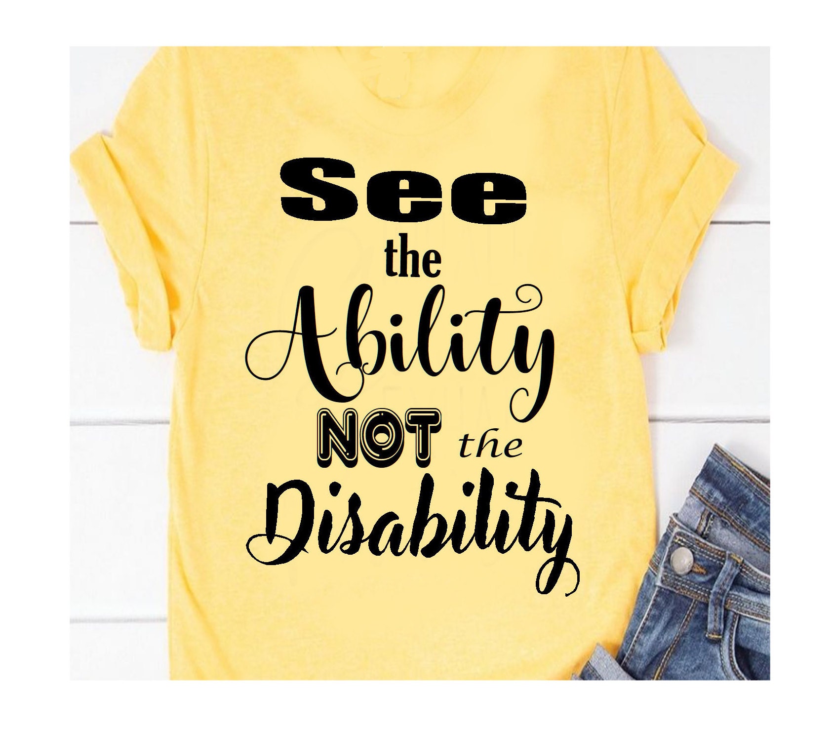 See the Ability Not the Disability T-shirt Disability | Etsy