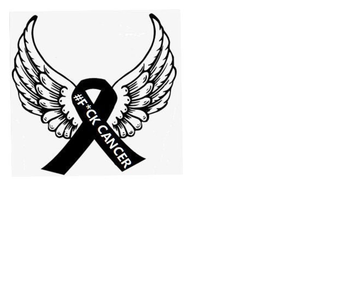 Cancer Awareness Decal Feather Ribbon Decal Vinyl Decal - Etsy