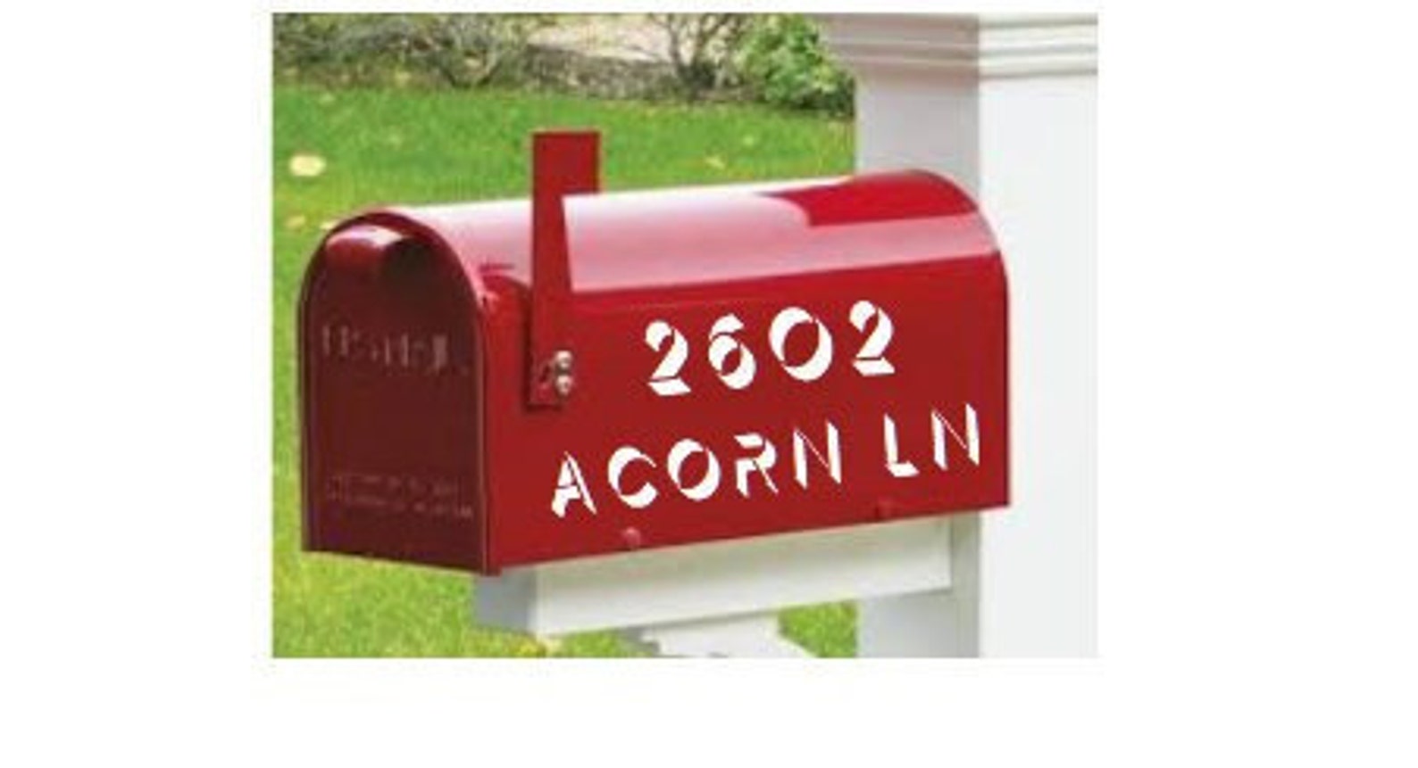 Mailbox Address Lettering Set of 2 FREE BONUS - Etsy