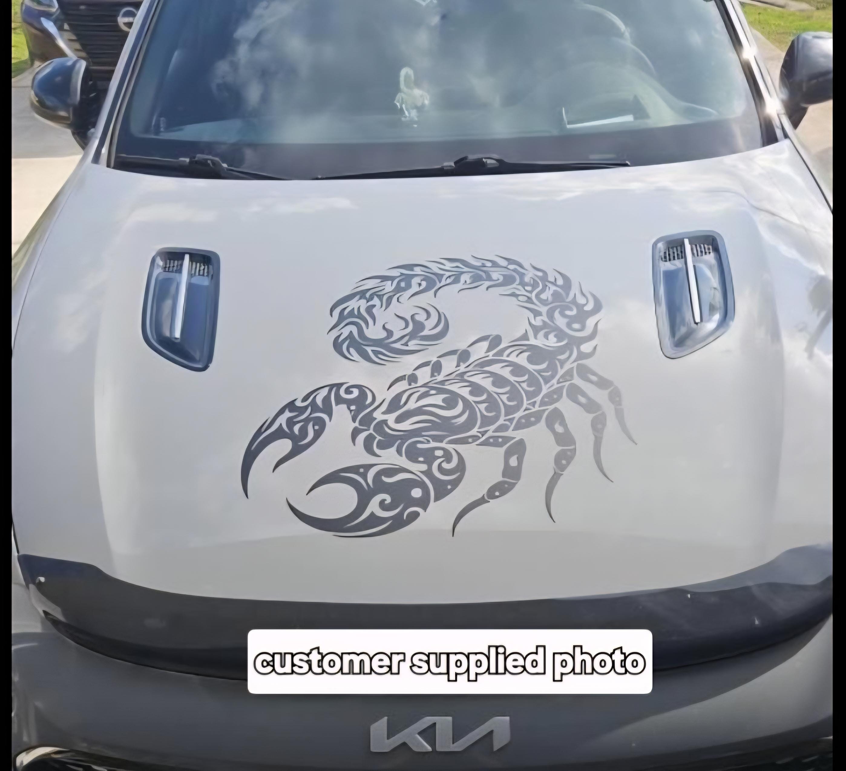 Tribal Scorpion Car Decal, Scorpion Graphic Sticker - Etsy