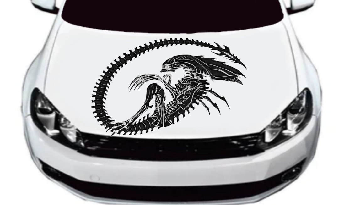 Alien Auto Accent Decal, Alien Car Vinyl, Alien Car Decal, Xenomorph ...