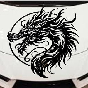 Dragon Auto Accent Decal | Dragon Car Decal - Etsy