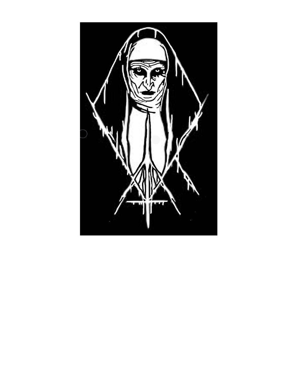 The Nun Decal The Nun Sticker Hood Graphic Auto Graphic - Etsy España