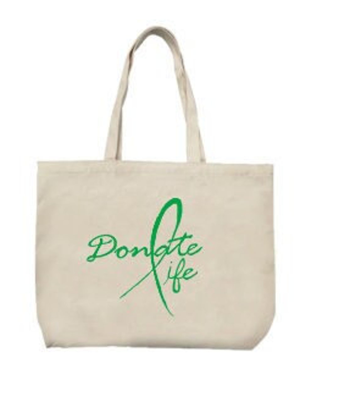 Tote Bag With Our Popular Donate Life Image, Canvas Reusable Tote - Etsy