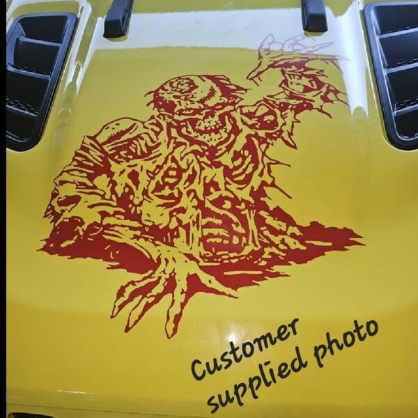 Zombie Car Decal - Etsy
