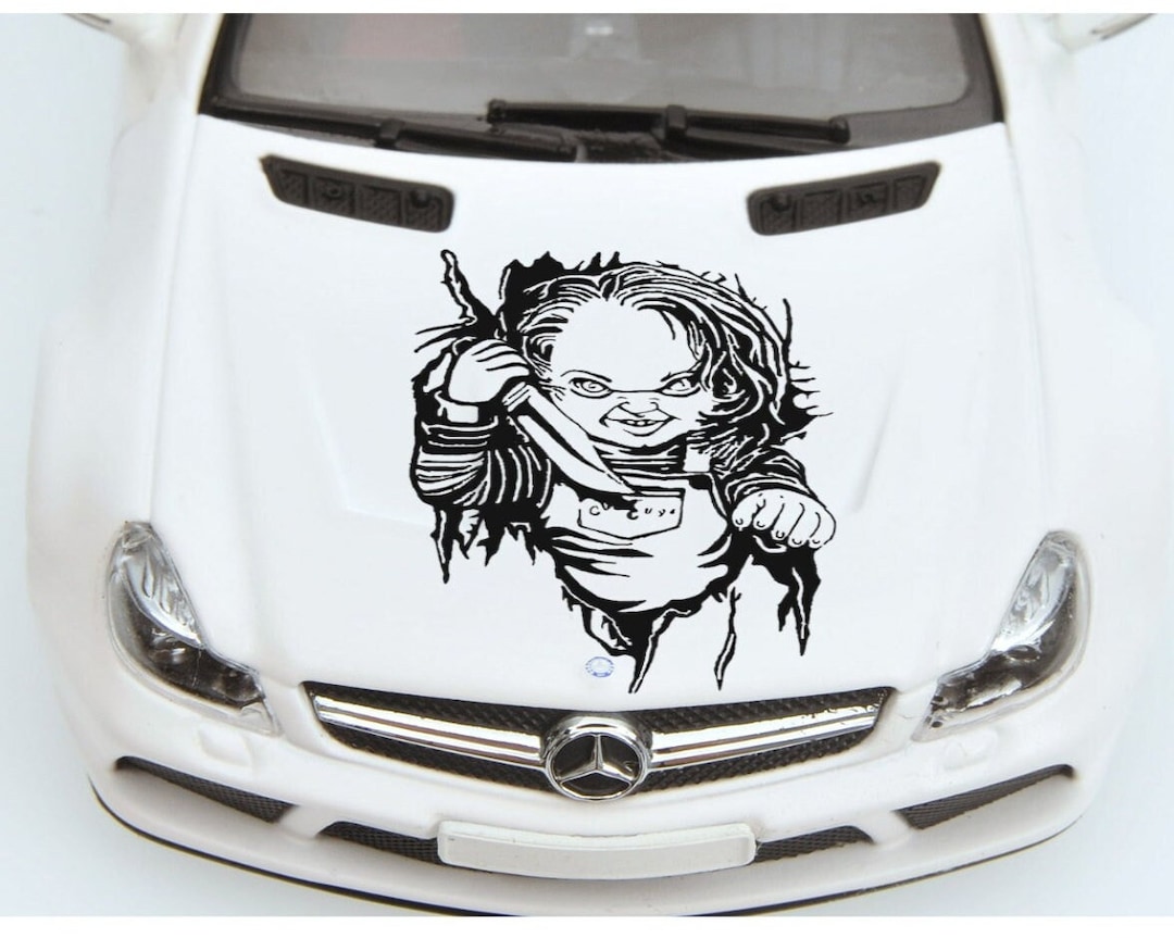 Chucky Decal, Chucky Sticker, Horror Sticker, Horror Decal, Chucky Hood ...