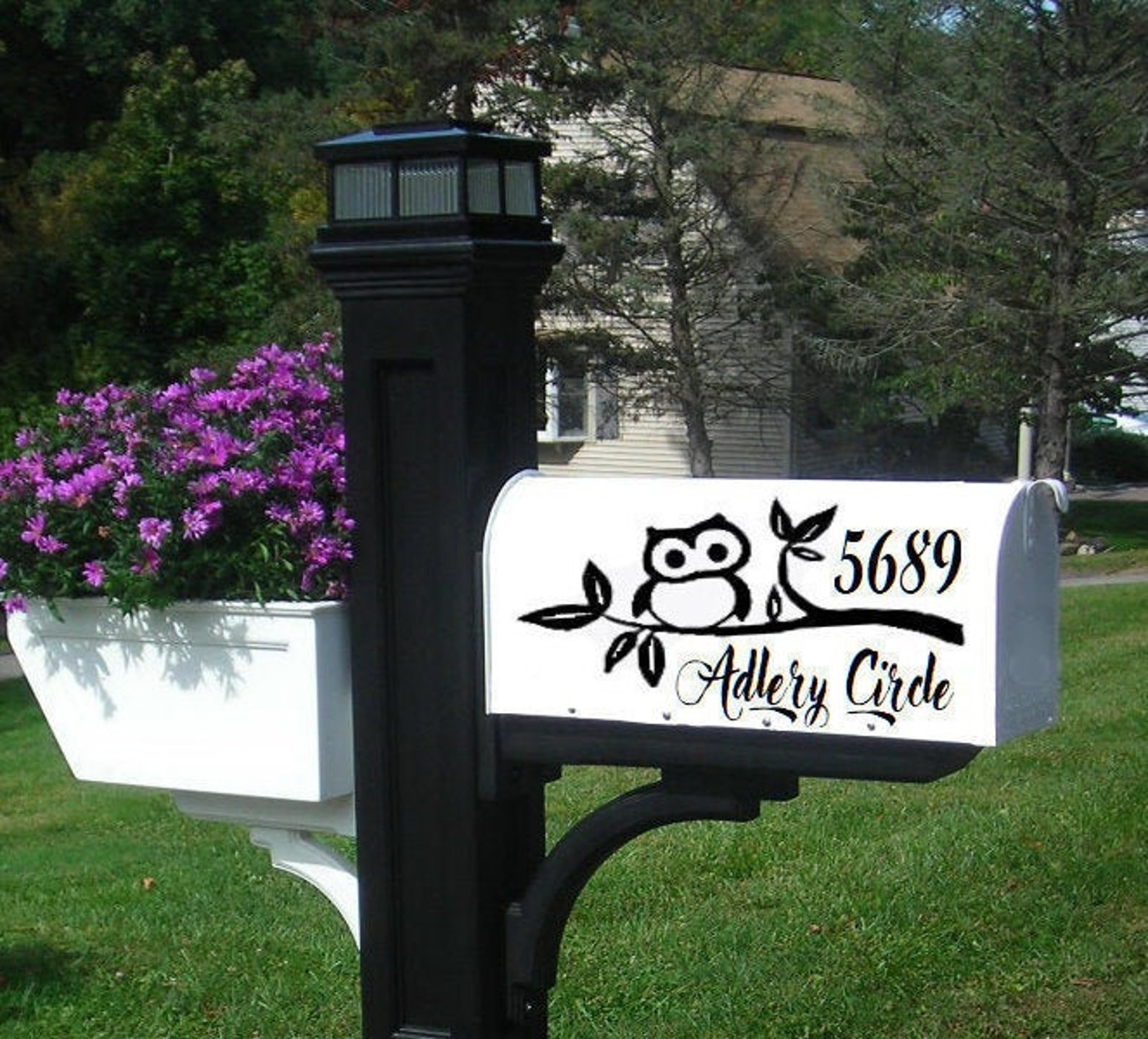 Mailbox Decal Custom Mailbox Decal Address Decal Monogram - Etsy