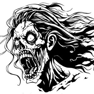 Zombie Large Auto Accent Decal Skull Car Decal Vinyl Car Truck Decals ...