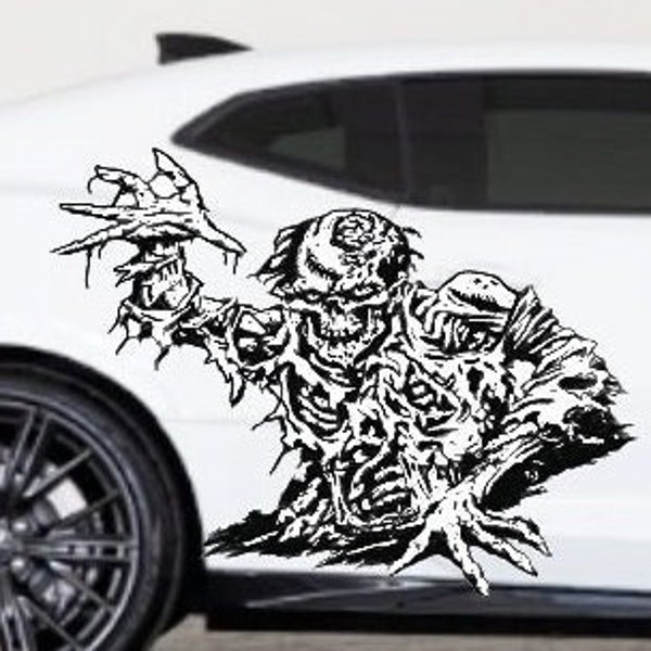 Zombie Car Decal - Etsy