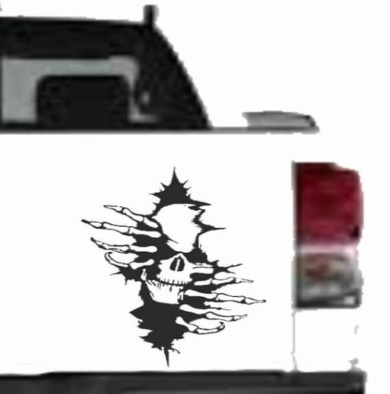 Skull Auto Accent Decal Skull Car Sticker Skull Car Vinyl - Etsy