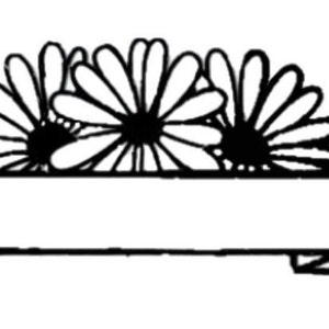 Mailbox Decal With Daisies and Banner, Mailbox Sticker With Daisies and ...