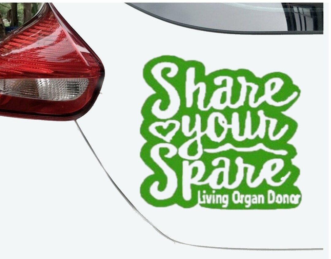 Organ Donation Decal,transplant Decal,vinyl Decal, Donate Life, Donate ...