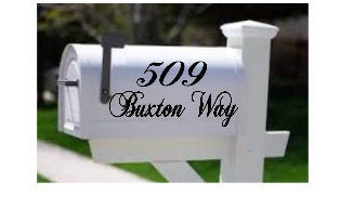Mailbox Address Lettering Set of 2 FREE BONUS - Etsy