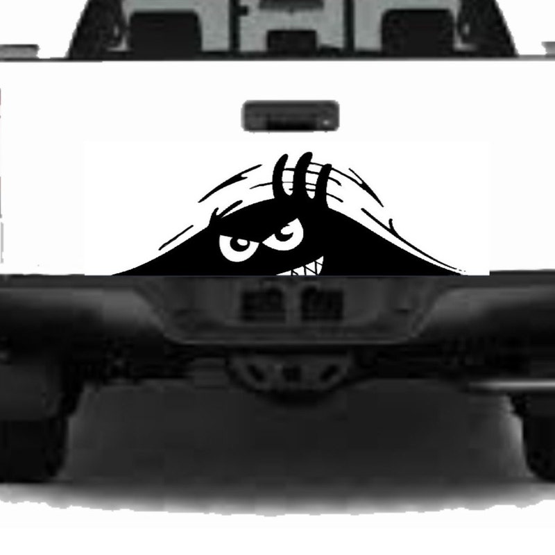 Peeking Monster Car Decal - Etsy