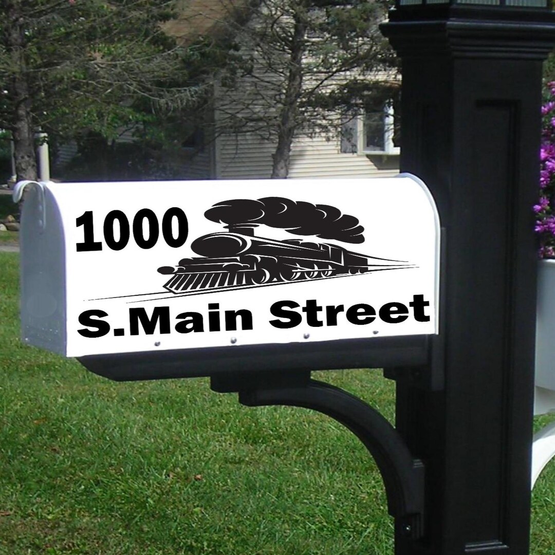 Custom Mailbox Decal, Train Mailbox Sticker - Etsy