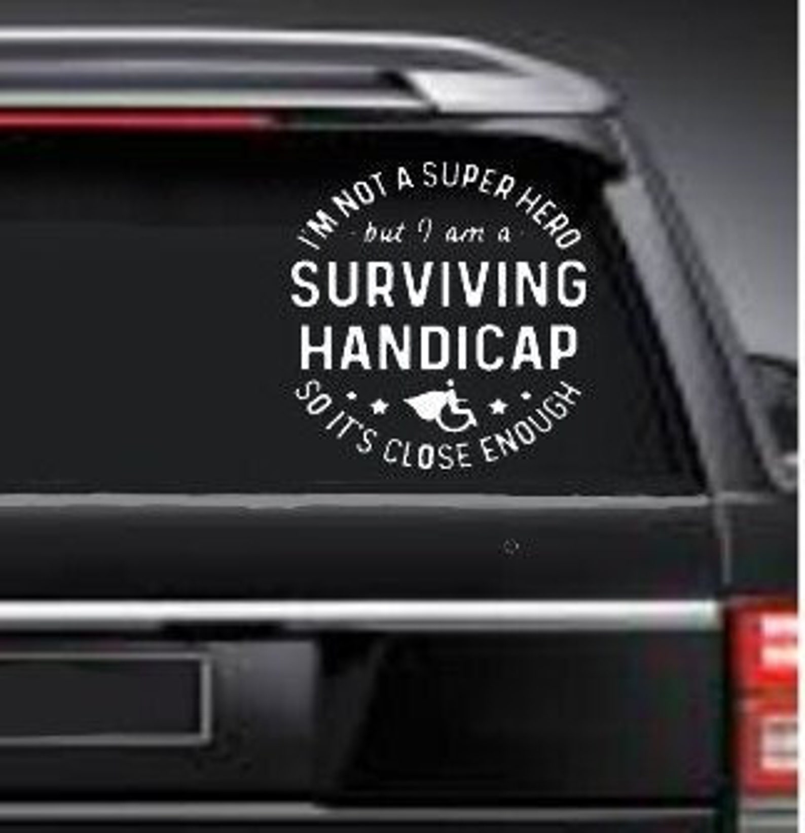 Handicapped Decal Handicapped Sticker Disabled Decal - Etsy