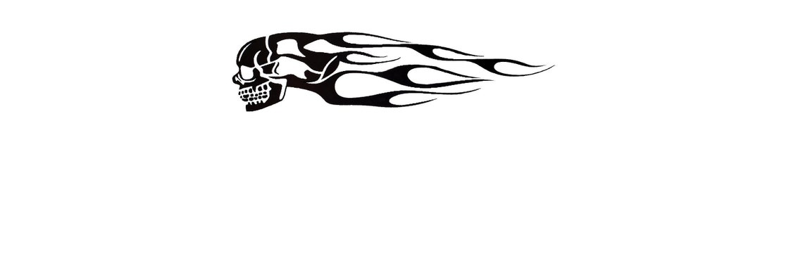 Skull Flames Decal for Side of Vehicle Skull Flames Sticker | Etsy