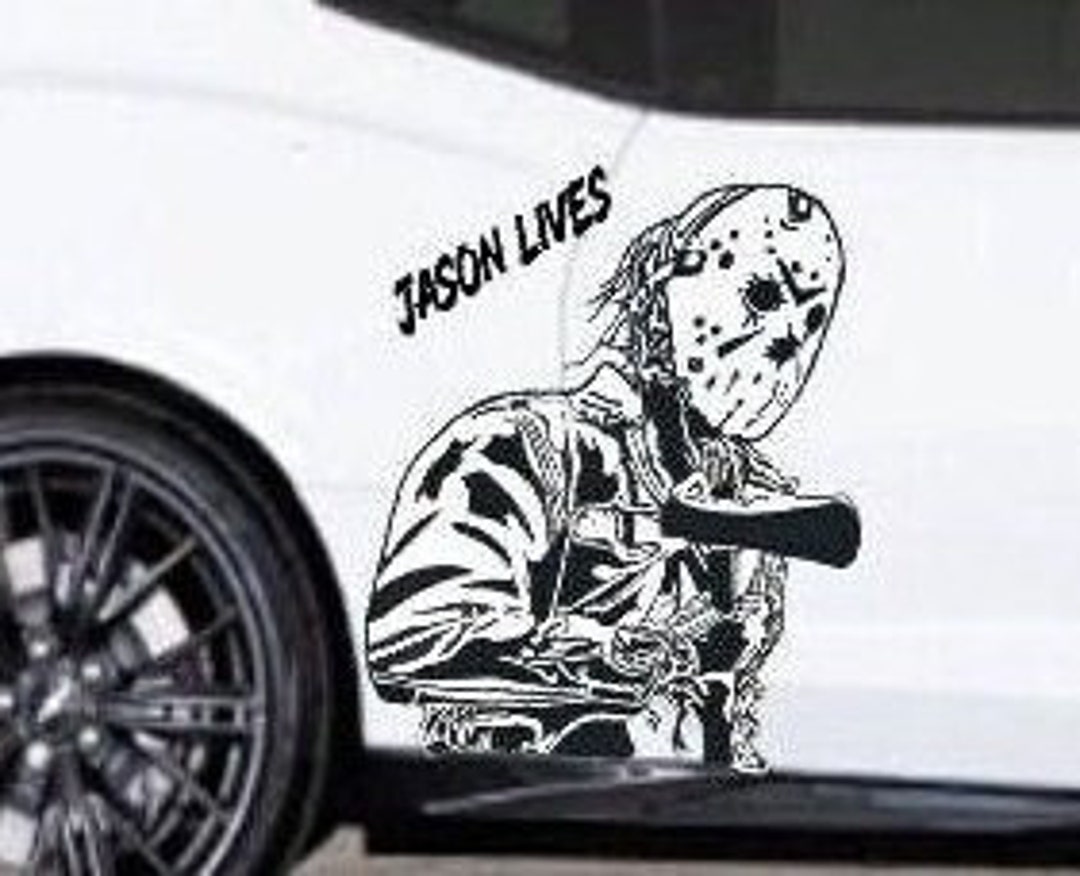 Jason Voorhees Decal, Jason Voorhees Halloween, Jason Lives, Jason ...